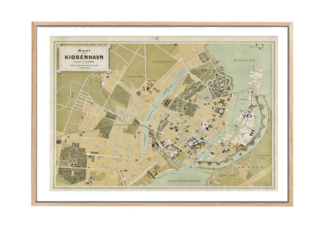 Kort over København Plakater | Spar 10% på et samlesæt - My Canvas