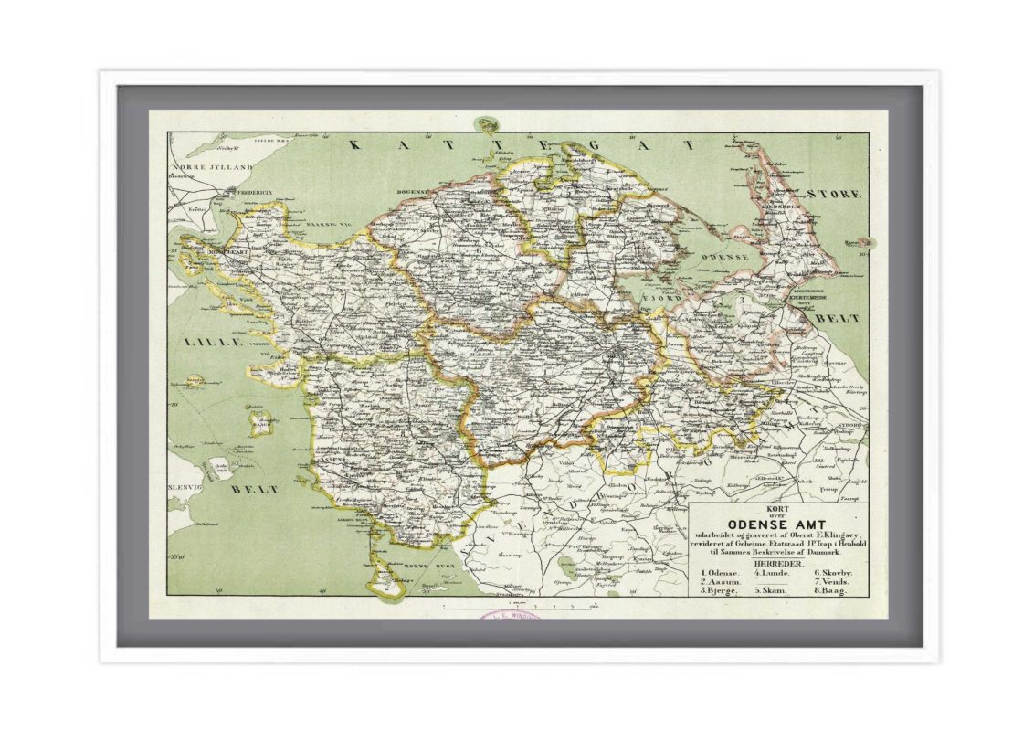 Kort over Odense Plakater | Spar 10% på et samlesæt - My Canvas