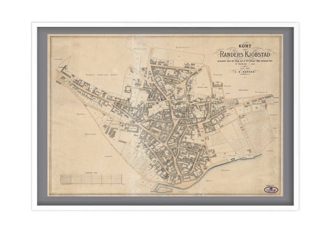 Kort over Randers Plakater | Spar 10% på et samlesæt - My Canvas