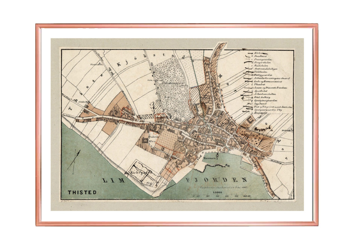 Kort over Thisted Plakater | Spar 10% på et samlesæt - My Canvas