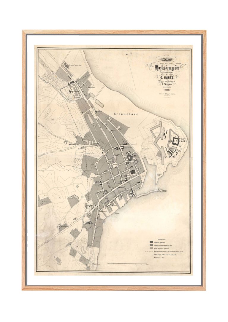 Kort over Helsingør Plakater | Spar 10% på et samlesæt - My Canvas